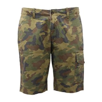 BRIGLIA 1949 Camouflage Baumwollshorts Modell Junipero - - Shorts - Herren - Gr&uuml;n - M