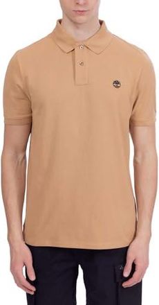 Timberland Polo Homme Regular avec Logo, beige, XL