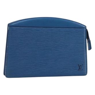 Louis Vuitton Pochette en Cuir Epi Pre-owned - Femme - Pre-owned - Bleu - Taille: ONE Size