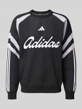 adidas Pullover mit gro&szlig;em Logo-Schriftzug