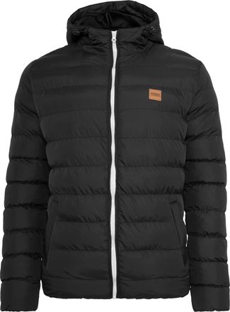 Urban Classics Herren Daunenjacke Jacke Basic Bubble Jacket TB863, Gr. XX-Large, Schwarz (Black/White/Black 61)