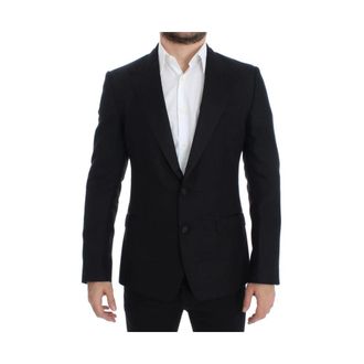 Dolce & Gabbana Seiden Sicilia Blazer - - Jackets - Herren - Schwarzk - S