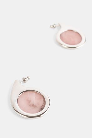 Panconesi Womens Boucles Doreilles Dusk Small En Laiton Rose Pink Jewelry Bijoux