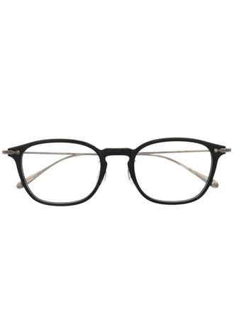 Oliver Peoples Winnett Brille mit rundem Gestell - Schwarz