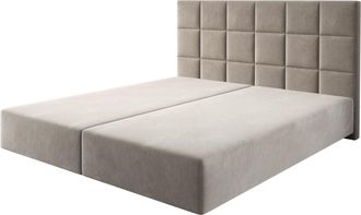 DELIFE Boxspringgestell Dream-Fine Mikrofaser Beige 180x200 cm