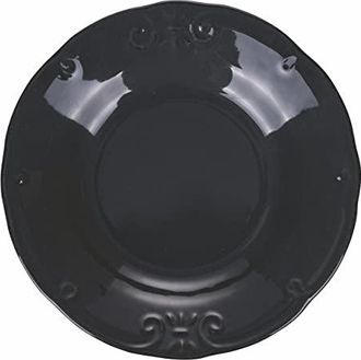 Villa D'Este Home Tivoli Suppenteller aus emailliertem Steinzeug &Oslash;23 cm, Duchessa Stones