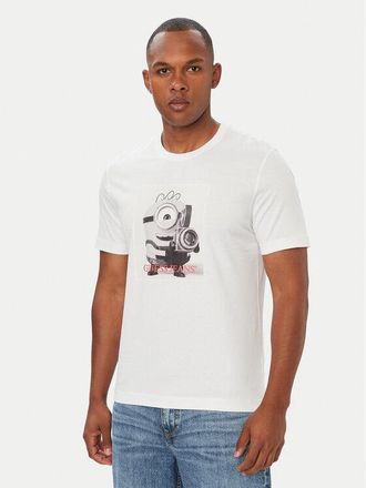 Guess T-Shirt M6YI82 K6411 Wei&szlig; Regular Fit