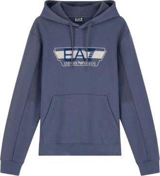 Emporio Armani Train Visibility Hoodie - - Sweatshirts & Hoodies - Herren - Blau - L