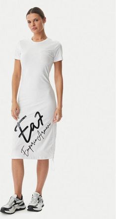Emporio Armani Kleid f&uuml;r den Alltag 7W001062 AF10373 U0002 Wei&szlig; Regular Fit