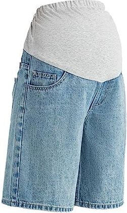Generic Tenues de maternité pour femmes pantalon de maternité dété mince grande taille pantalon à tirer sur le ventre pantalon printemps été maternité jeans v