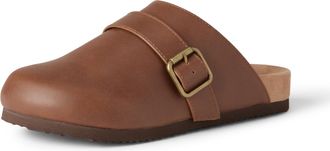 Amazon Essentials Damen Komfort Clogs, Br&auml;unen Kunstleder, 38.5 EU