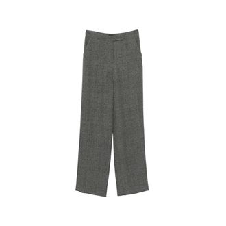 Emporio Armani Marl-Effekt Weite Hose - - Trousers - Damen - Grau - XS