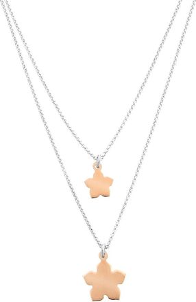 Orphelia Damen-Kette mit Anhänger Fantasie 925 Silber teilvergoldet 85 cm - ZK-7184