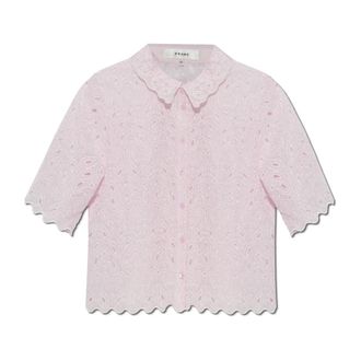 Frame Denim Das Paisley-H&auml;kelshirt - - Blouses & Shirts - Damen - Rosa - L