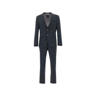 HUGO BOSS Homme, Costumes, Noir, Taille: L Costume Crois&eacute; Imposant