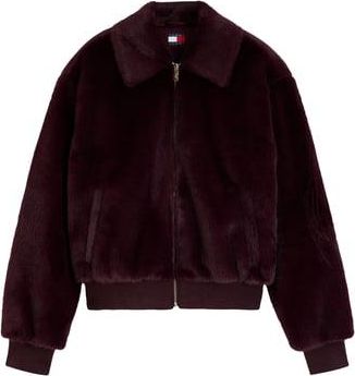 Tommy Hilfiger Veste droit en fourrure synth&eacute;tique