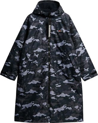 Superdry Damen Damen Robe Marineblau Tarnmuster 1SIZE