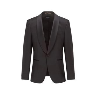 HUGO BOSS Homme, Vestes, Noir, Taille: 4XL Smokin Super 120 Jacket