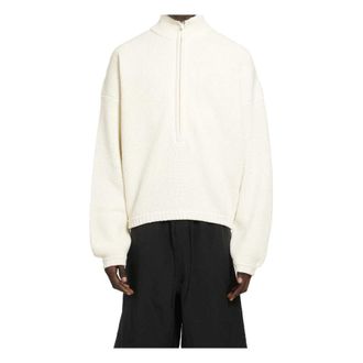 Fear of God Homme, Pulls, Blanc, Taille: L Col roul&eacute;s