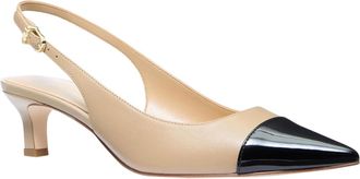 Michael Kors Hohe Schuhe - Amara Toe Cap Sling Pump - Gr. 36 (EU) - in Beige - f&uuml;r Damen