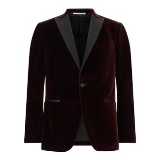 Pal Zileri Samt-Sakko - - Suits - Herren - Rot - 2XL