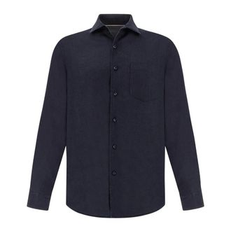 Paul & Shark Camicia Lino Soffio - - Shirts - Herren - Blau - 3XL