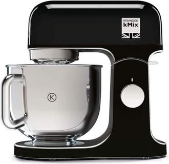 Kenwood kMix KMX750AB K&uuml;chenmaschine, 5 l Edelstahl Sch&uuml;ssel, Safe-Use-Sicherheitssystem, Metallgeh&auml;use, 1000 Watt, inkl. 3-Teiligem Patisserie-Set und Spritz