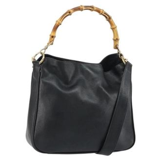 Gucci Pre-owned Vintage Lederhandtasche - - Pre-owned - Damen - Schwarzk - ONE SIZE