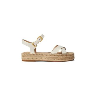 Ralph Lauren Emeryn Espadrille-Plateausandalen - - Shoes - Damen - Wei&szlig; - 43 EU