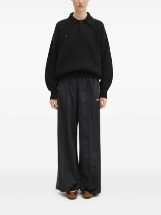 PANGAIA polo à bords côtelés - Noir