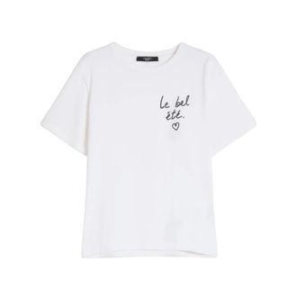Max Mara Bora Jersey T-shirt - - Tops - Damen - Wei&szlig; - XS
