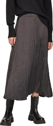 s.Oliver Plissierter Midirock aus Satin