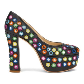 Moschino Tiefer Ausschnitt mit hohen Abs&auml;tzen und Plateau - - Shoes - Damen - Mehrfarbig - 37 EU