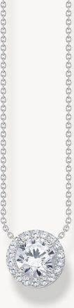 Thomas Sabo Halskette aus Sterlingsilber mit Details in Wei&szlig;