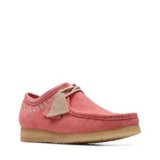 Clarks Wallabee Original pour homme Bleu vif Fabriqué au Vietnam (Broderie rose, us_Footwear_Size_System, Adulte, Hommes, Numérique, Moyen, Numérique_11_Poin