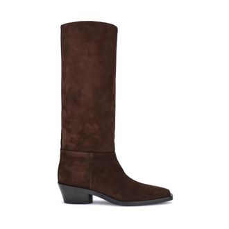 Proenza Schouler Bronco Wildleder Kniehohe Stiefel - - Shoes - Damen - Braun - 38 1/2 EU