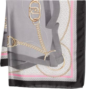 Liu Jo Femme, Accessoires, Multicolore, Taille: ONE Size Chain and Ribbon Print Scarf