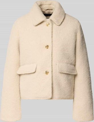 Vero Moda Teddyjacke mit goldfarbenen Zierkn&ouml;pfen
