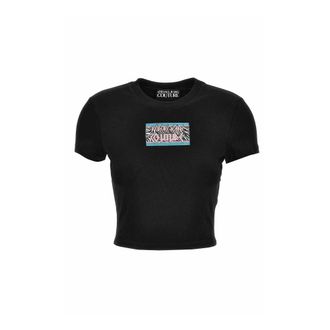 Versace Jeans Couture T-Shirts und Polos - - Tops - Damen - Schwarzk - XS
