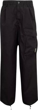 C.P. Company C.p. Company, Homme, Pantalons, Noir, Taille: 2XL Microreps Boxy Cargo Lens Pants