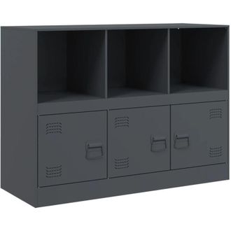 vidaXL Sideboard Anthrazit 99x39x73 cm Stahl - Vidaxl