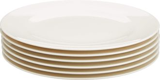 Villeroy & Boch For Me Frühstücksteller, Geschirr für jeden Tag, Porzellan, Weiß, 22.6 x 22.6 x 7.60 cm, 6 Einheiten