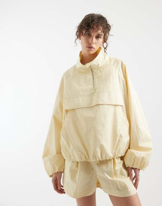 Asos Paper Touch - Oversize-Trainingsjacke in Zitronengelb