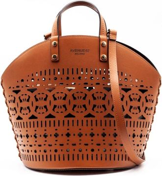 AVENUE 67 Avenue 67, Femme, Sacs, Brun, Taille: ONE Size Dinah Laser-cut Basket Bag