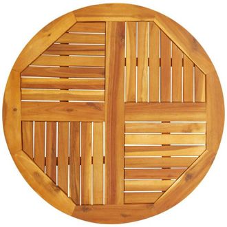 vidaXL Dessus de table &Oslash;80x2,2 cm rond bois massif dacacia - Vidaxl