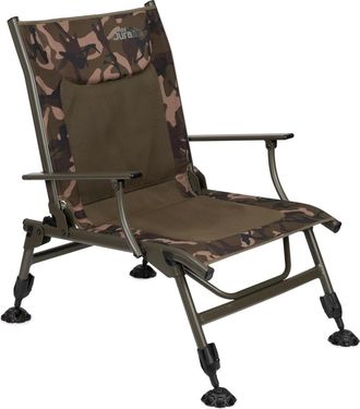 Fox Duralite CBC121 Relaxsessel zum Karpfenangeln, Camouflage, Khaki