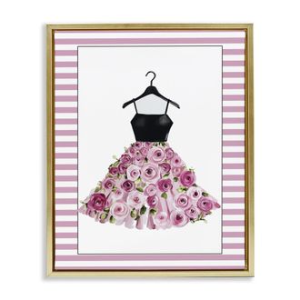 Stupell Industries Christine Simpson Art Leinwandbild, gerahmt, Blumenmuster, Grau, 78 x 63 cm