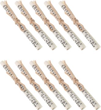 Happyyami 10 St&uuml;ck Koschere Hebr&auml;ische Mezuzah Rollen 7,5 X 1cm Vorgerollte J&uuml;dische T&uuml;rsegnung f&uuml;r Haus Wohndekor Authentische Pergament Schriftrollen f&uuml;r Mizw