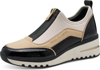 Marco Tozzi Marco Tozzi Damen 2-24780-45 Sneaker, Cream/Black, 36 EU