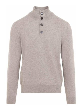 Brioni Rundhalspullover - Beige